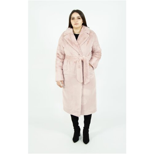 Пальто, размер 48, розовый