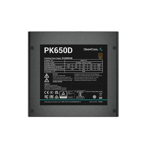 Блок питания Deepcool PK650D (ATX 2.4, 650W, PWM 120mm fan, Active PFC+DC to DC, 80+ BRONZE) RET .