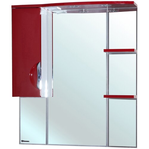 Зеркало-шкаф Bellezza Лагуна 85 L красный