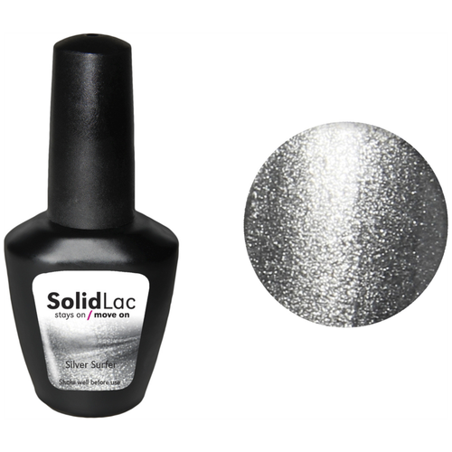 Nail Creation Гель-лак для ногтей SolidLac, 15 мл, цвет Silver Surfer