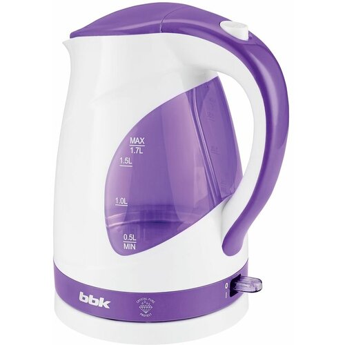 Чайник BBK EK1700P, белый/фиолетовый