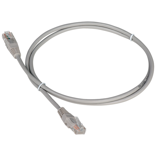 Патч-корд TWT TWT-45-45 RJ-45 (m) - RJ-45 (m) CAT5e U/UTP, 3 м, 1 шт., серый