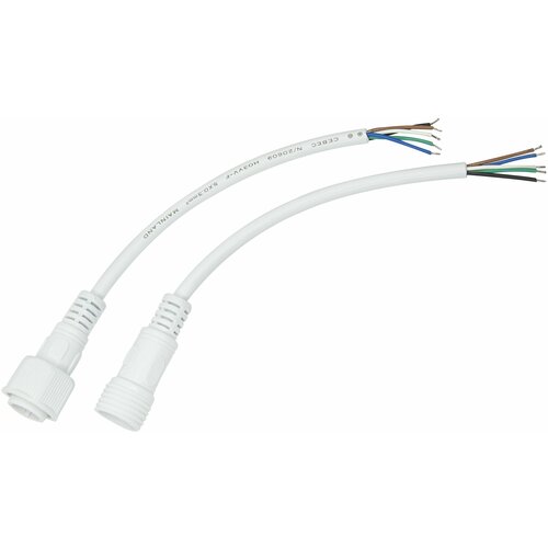 Соединительный кабель (5pin) герметичный (IP67) 5х0.5мм2 белый REXANT