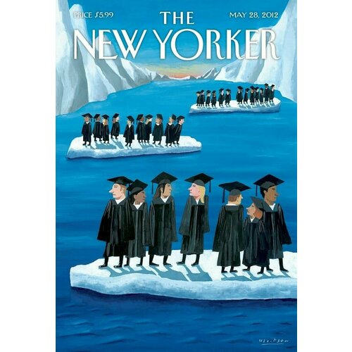 Плакат, постер на холсте The New Yorker (May. 28, 2012). Размер 60 на 84 см