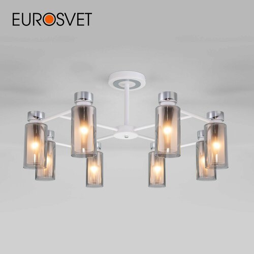 Люстра / Потолочный светильник со стеклянными плафонами Eurosvet Amado 70115/8 белый IP20
