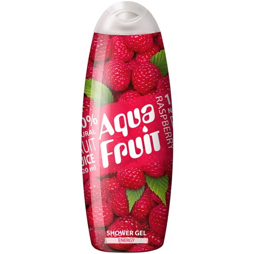 Гель для душа AQUAFRUIT raspberry energy, 420 мл, 420 г