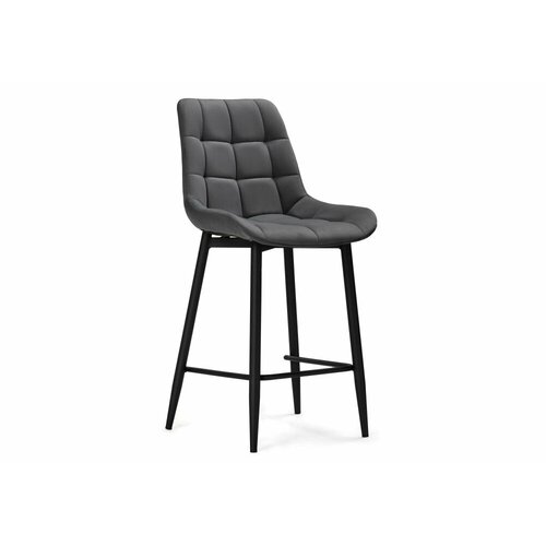 Полубарный стул Woodville Алст К темно-серый/черный
