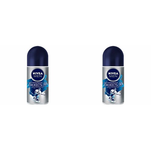 Дезодорант шар, Nivea, Aqua cool Men, экстремальная защита, 50 мл, 2 шт