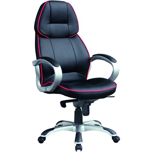 Компьютерное кресло Хорошие кресла F1 для руководителя, обивка: искусственная кожа, цвет: black