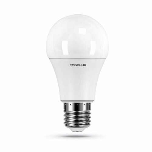 Лампа светодиодная Ergolux 15 Вт E27 грушевидная 4500 К холодный белый свет, 1245767