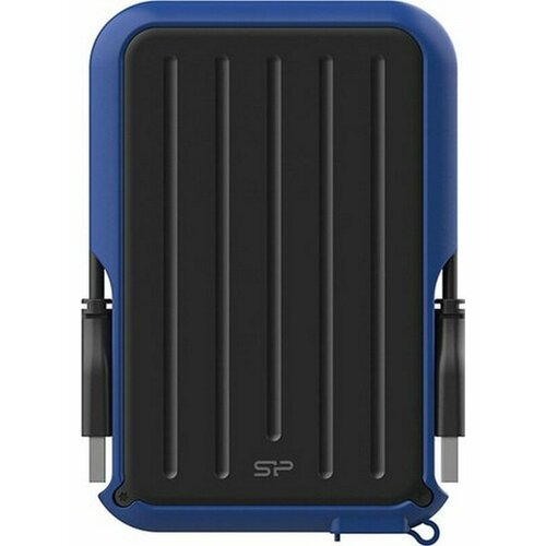 Внешний жёсткий диск 1Tb Silicon Power Armor A66 Black/Blue (SP010TBPHD66SS3B)