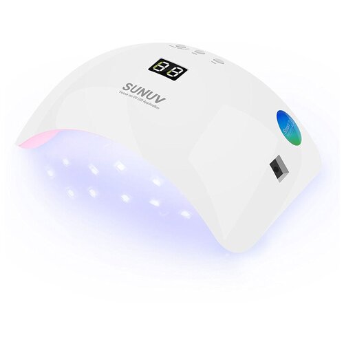SUNUV Лампа для сушки ногтей 8, 48 Вт, LED-UV белый
