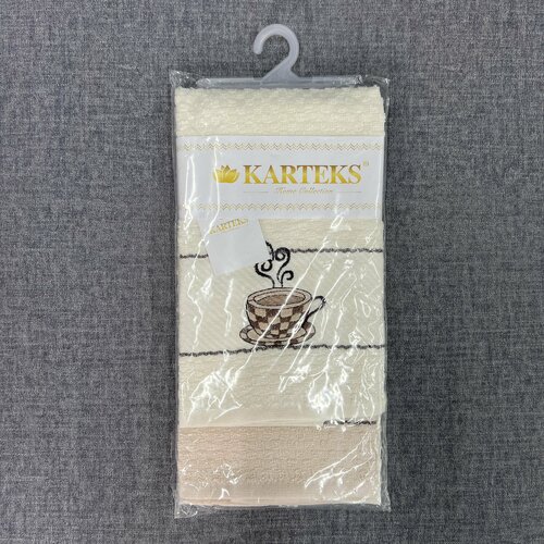 Набор полотенец для кухни "KARTEKS" Кофе-5, 40х60см (2 шт)