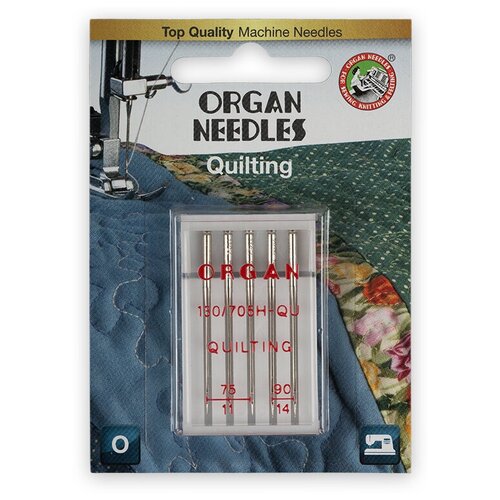 Игла/иглы Organ Quilting, серебристый, 5 шт.