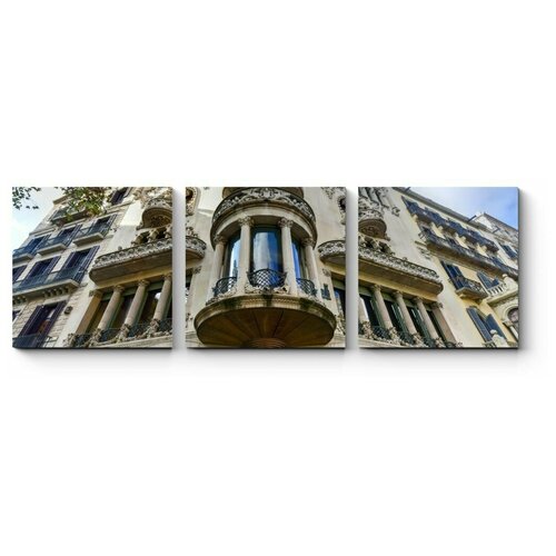 Модульная картина Неокласицизм в архитектуре Барселоны170x57