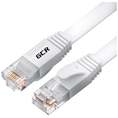 Патч-корд GCR RJ-45(M) - RJ-45 (M) (GCR-LNC65), 0.3 м, белый