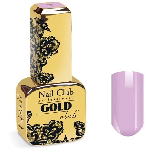 Nail Club professional Эмалевый гель-лак для ногтей с липким слоем GOLD CLUB 35 Baby, 13 мл .
