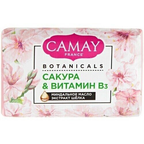 Туалетное Camay Мыло Botanicals "Сакура и Витамин В3", 85 г, 6 шт
