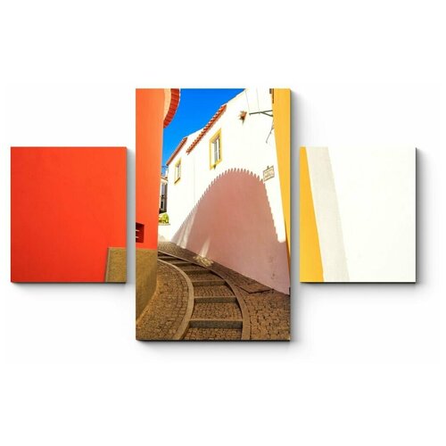 Модульная картина Очаровательная Южная улица в Португалии140x91