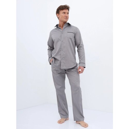 Пижама  Малиновые сны, размер 50, серый
