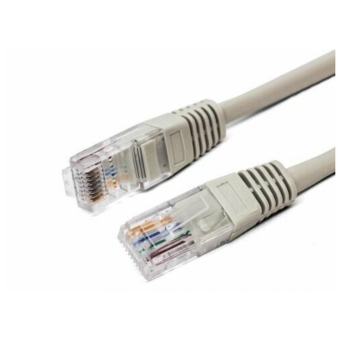 Кабель патч-корд U/UTP 6 кат. 10м Filum FL-U6-10M 26AWG(7x0.16 мм), омедненный алюминий (CCA), PVC, серый