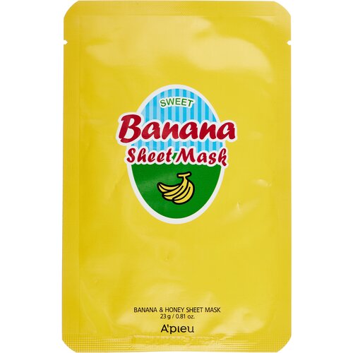 A'PIEU Тканевая маска Banana & Honey Sheet Mask, 23 г, 25 мл