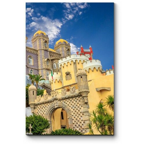 Модульная картина Красочный замок Синтра в Португалии50x75