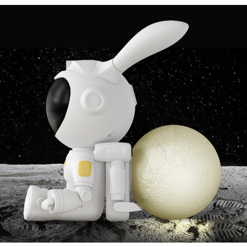 Домашний лазерный проектор звездного неба Заяц космонафт / Moon Bunny