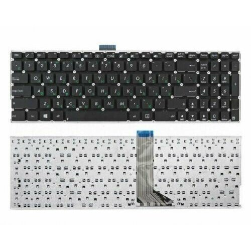 Клавиатура для ноутбука Asus X553M (rus. чёрная) 0KNB0-6122FR0Q плоский Enter (шлейф 11,5 см)