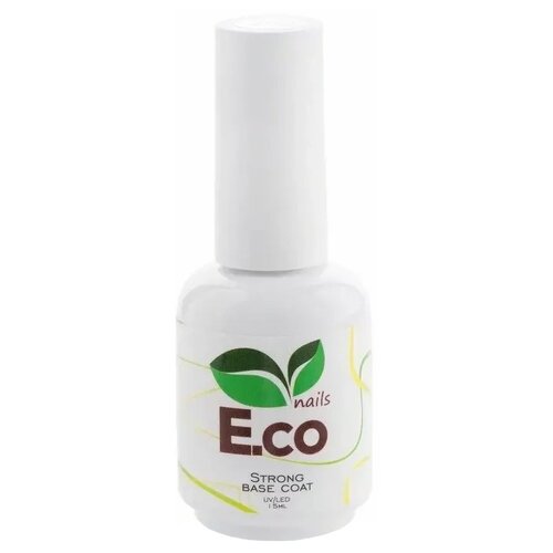 E.co nails Базовое покрытие Strong Base Coat, 001, 15 мл