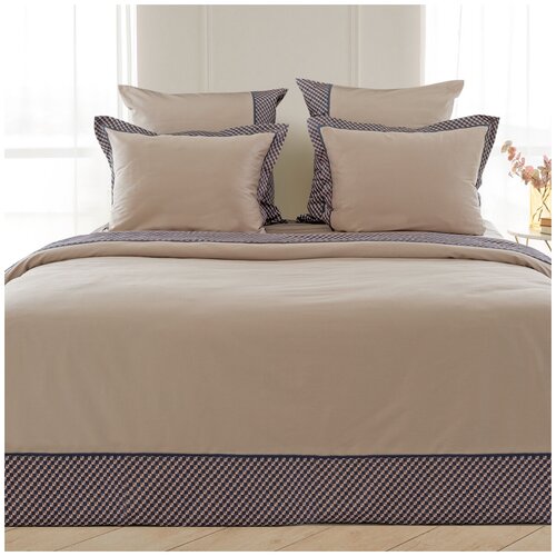 Комплект постельного белья La Prima постельное бельё мако-сатин кремовый MYSTIC, размер 1.5 спальный (145x215см)