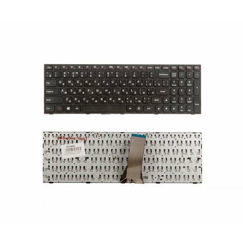 Keyboard / Клавиатура для Lenovo IdeaPad Flex 2-15, G50-30, G50-45, G50-70, G50-80, G70-70, G70-80, G5030, G5045, G5070, E50-70, M50-70, Z50-70, Z50-75, Z5070, Z5075, Z70-80 (ZeepDeep Haptic) [25211020] [25211031] Black, black frame, гор. Enter