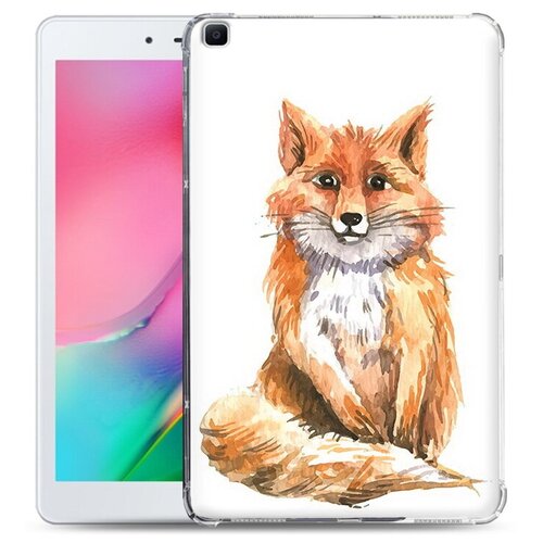 Чехол задняя-панель-накладка-бампер MyPads детская лиса для Samsung Galaxy Tab A 8.0 (2019) SM-P200/P205 противоударный