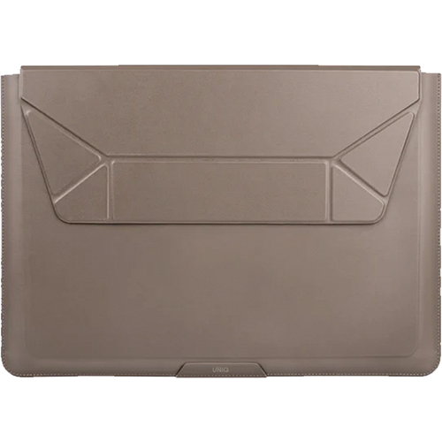 Кожаный чехол Uniq Oslo с подставкой для MacBook Pro 14" (OSLO(14)-GREY), серый