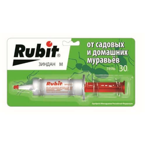 Средство от насекомых Rubit от муравьев Зиндан, 30 г, 30 мл