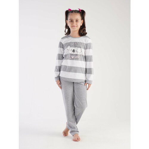 Пижама  Vienetta, размер 11-12 лет, серый