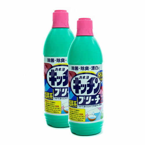 Универсальное средство для санитарной обработки и отбеливания кухонных принадлежностей KANEYO на основе хлора, в комплекте 2 шт.