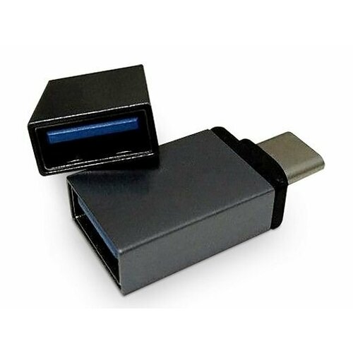 Адаптер компьютерный USB - Type-C с функцией OTG серый OLMIO
