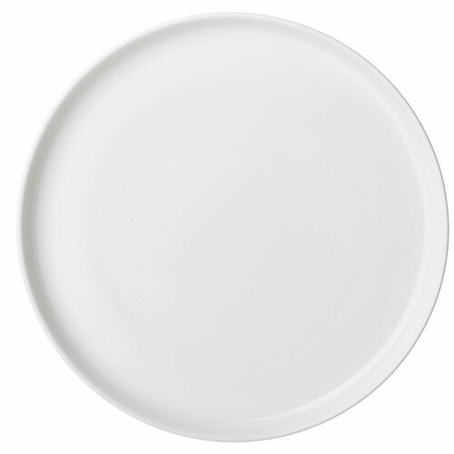 Тарелка сервировочная обеденная 26 см Lefard Silk, фарфор, столовая мелкая, закусочная белая