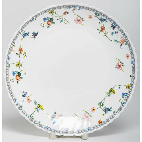 Набор тарелок 6 шт обеденных столовых 24 см на 6 персон Венера Зирана, стекло, мелкие