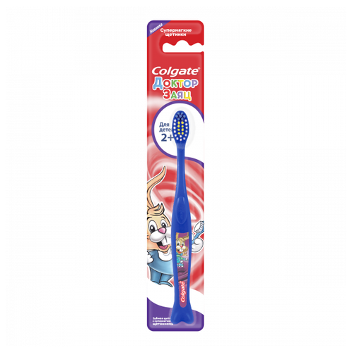 Colgate-Palmolive Детская зубная щетка 2+ Colgate Доктор Заяц Супермягкая