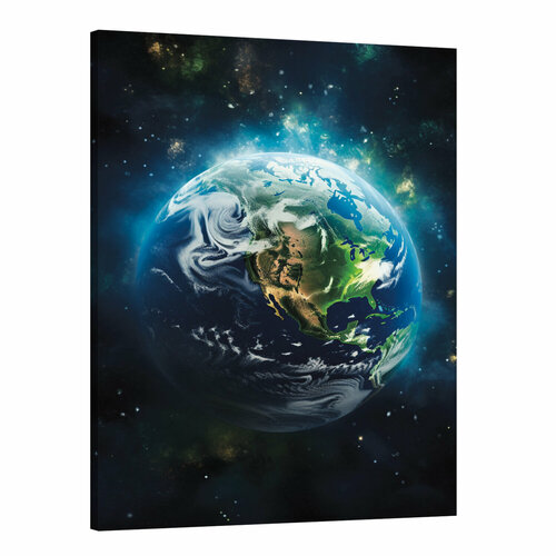 Интерьерная картина 50х70 "Мир в карте"
