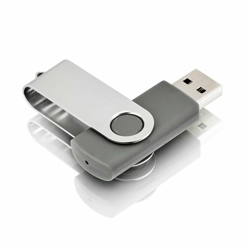 USB флешка, USB flash-накопитель, Флешка Twist, 16 Гб, серая, арт. F01 USB 2.0