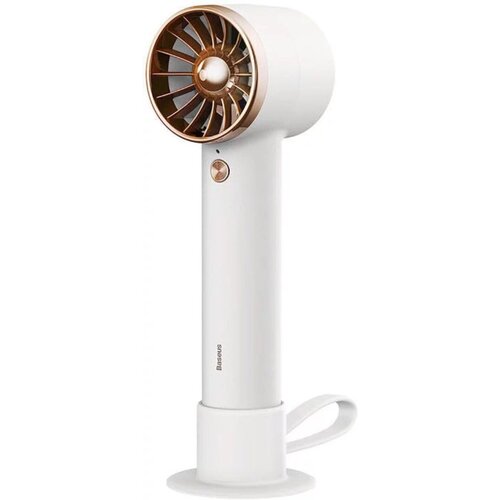 Портативный мини-вентилятор Baseus Flyer Turbine Handheld Fan High Capacity (4000mAh) Type-C Output Line белый