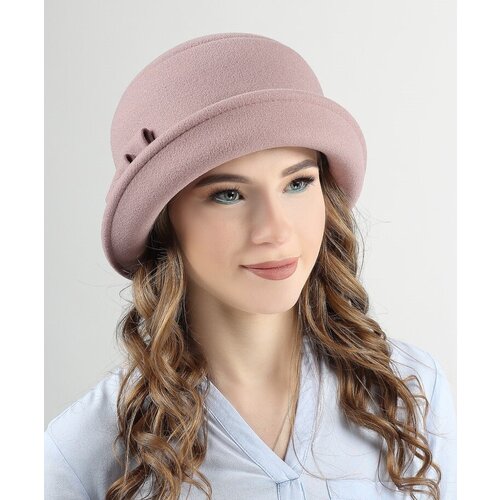 Шляпа Меховой век, размер 55-56, розовый