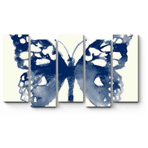 Модульная картина Бабочка, акварель 200x116