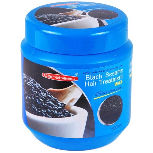 Carebeau - Black Sesame Тайская маска от выпадения волос, против перхоти, питает и омолаживает волосы "черный кунжут" 500 мл.