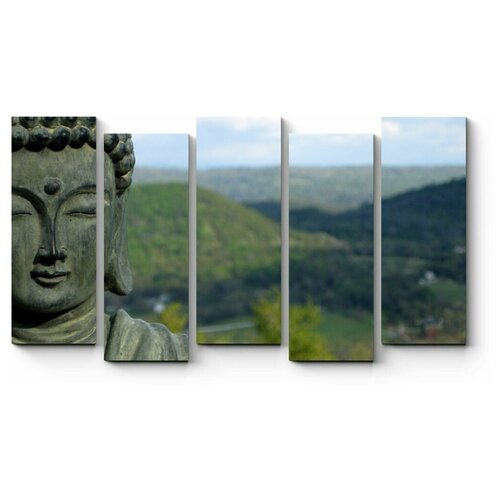 Модульная картина Статуя Будды140x81