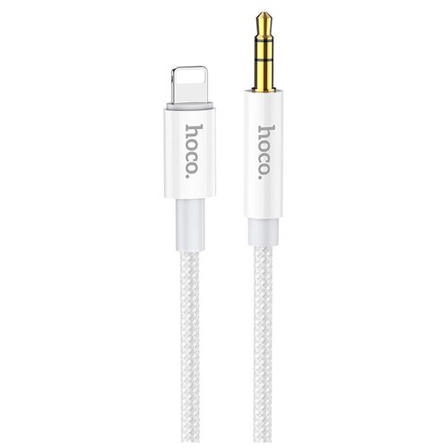 Аксессуар Hoco UPA19 AUX - Jack 3.5 Lightning 8-pin 1m Silver 6931474759931