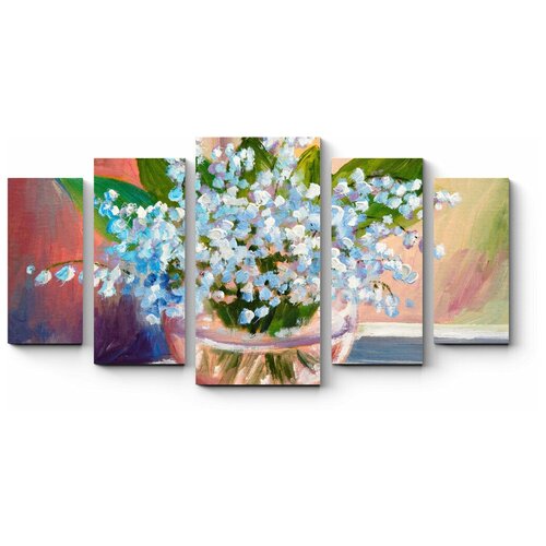 Модульная картина Весны прекрасные цветы 160x88